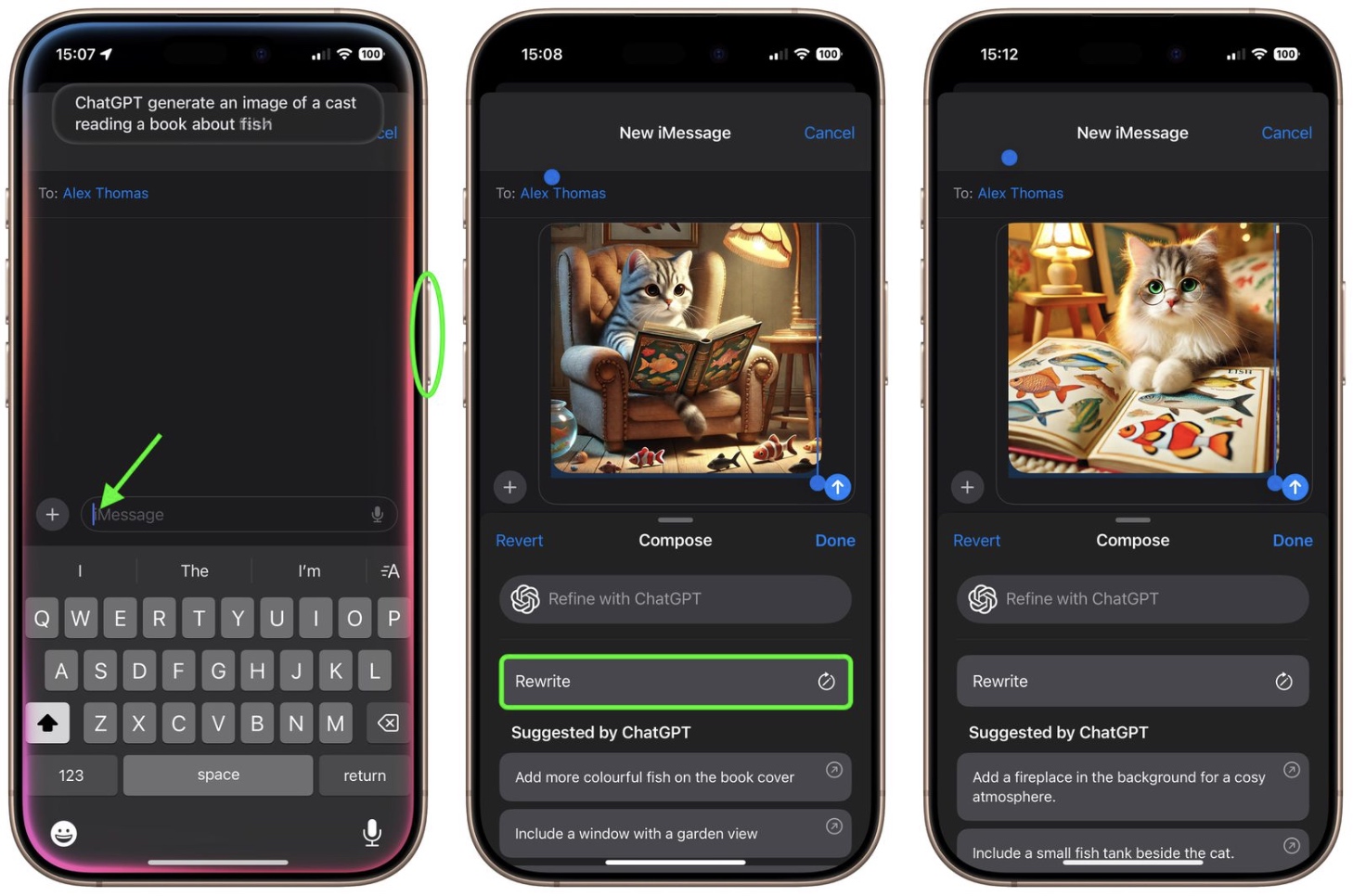 🍎 使用 DALL·E 在 iPhone 的“信息”应用中生成图像 | 胡萝虎的博客