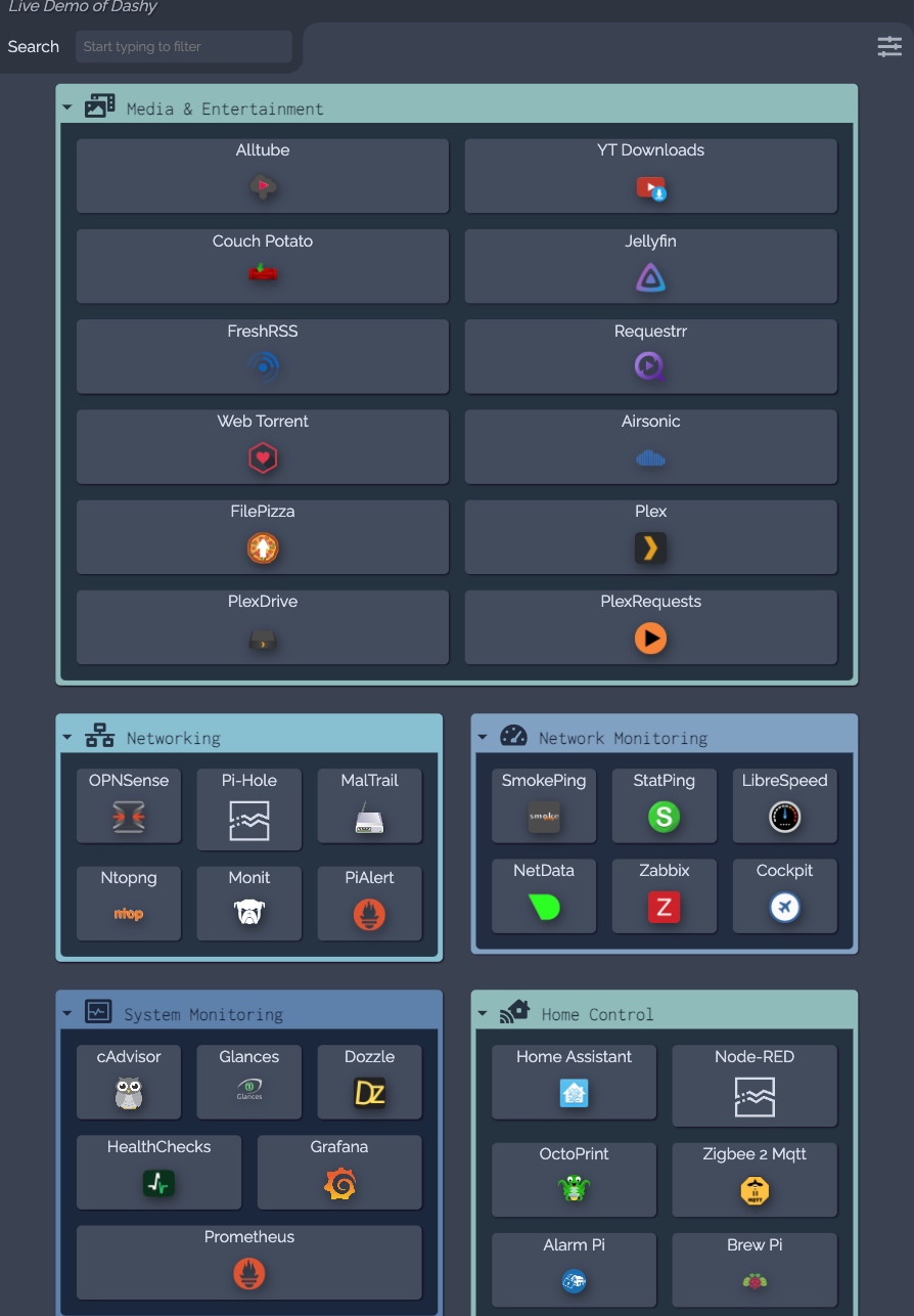 🦆 NAS必备：使用Docker安装超酷炫的导航页应用Dashy - 胡萝虎的博客