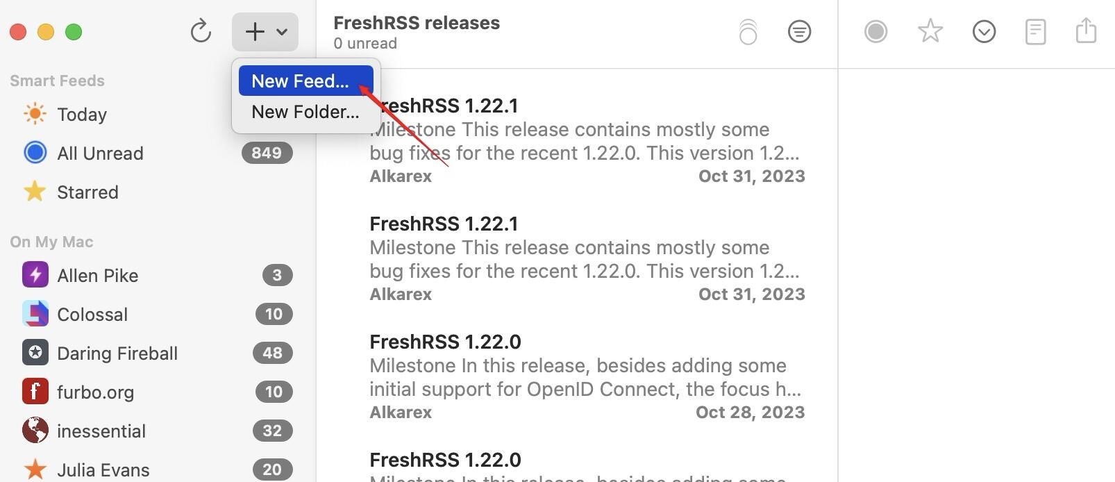 🦛 FreshRSS：一款跑在NAS上的新鲜RSS服务器，搭配APP使用体验更佳！ - 胡萝虎的博客