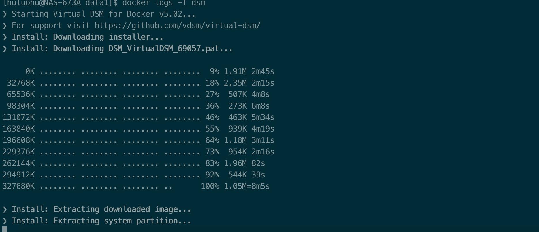 🐪 Virtual DSM：在Docker里跑一个黑群晖系统，体验套娃游戏！ - 胡萝虎的博客